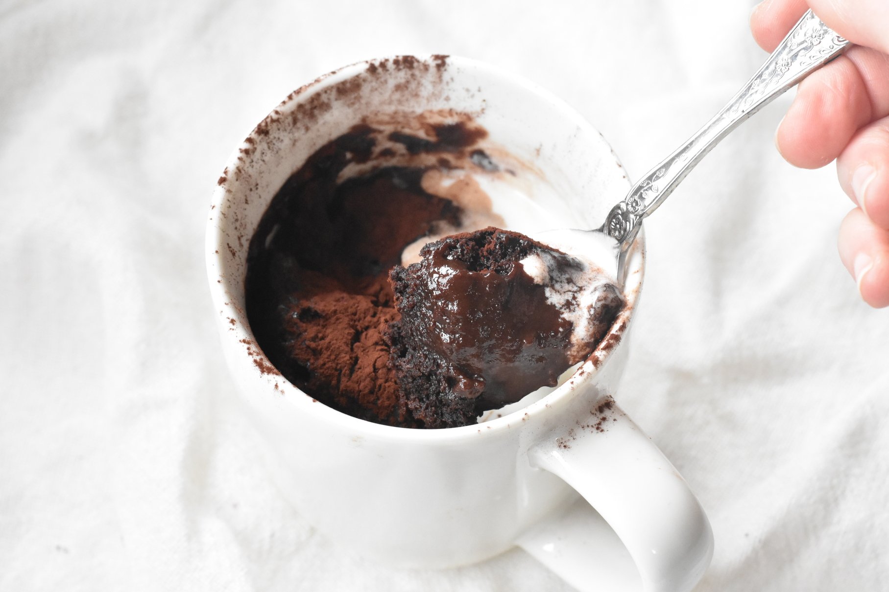 Self-Saucing Chocolate Pudding In A Mug - Baking Envy