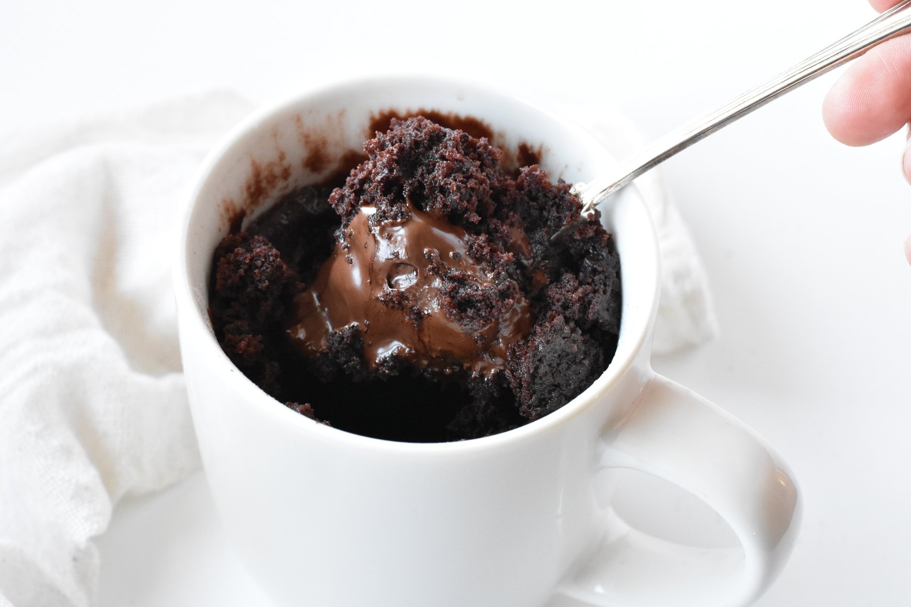 Chocolate Lava Mug Cake (viral TikTok recipe) - Baking Envy