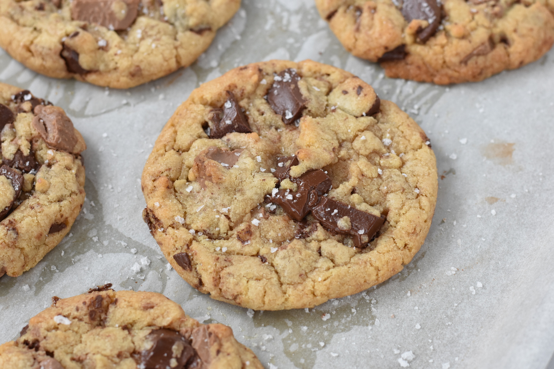 Salted Chocolate Chunk Cookies - Baking Envy