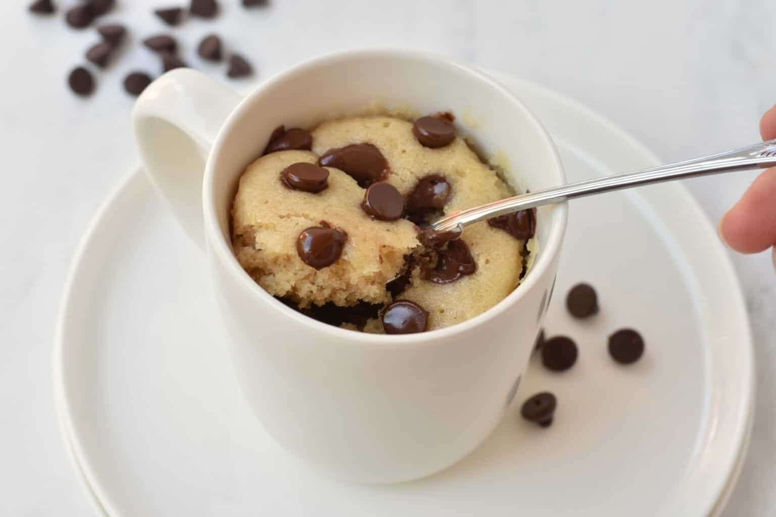 Chocolate Chip Mug Cake - Baking Envy