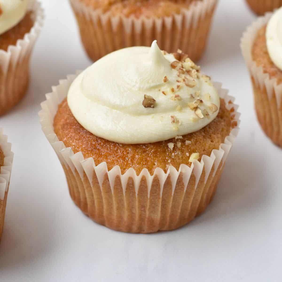 Carrot Cupcakes with Cream Cheese Frosting - Baking Envy