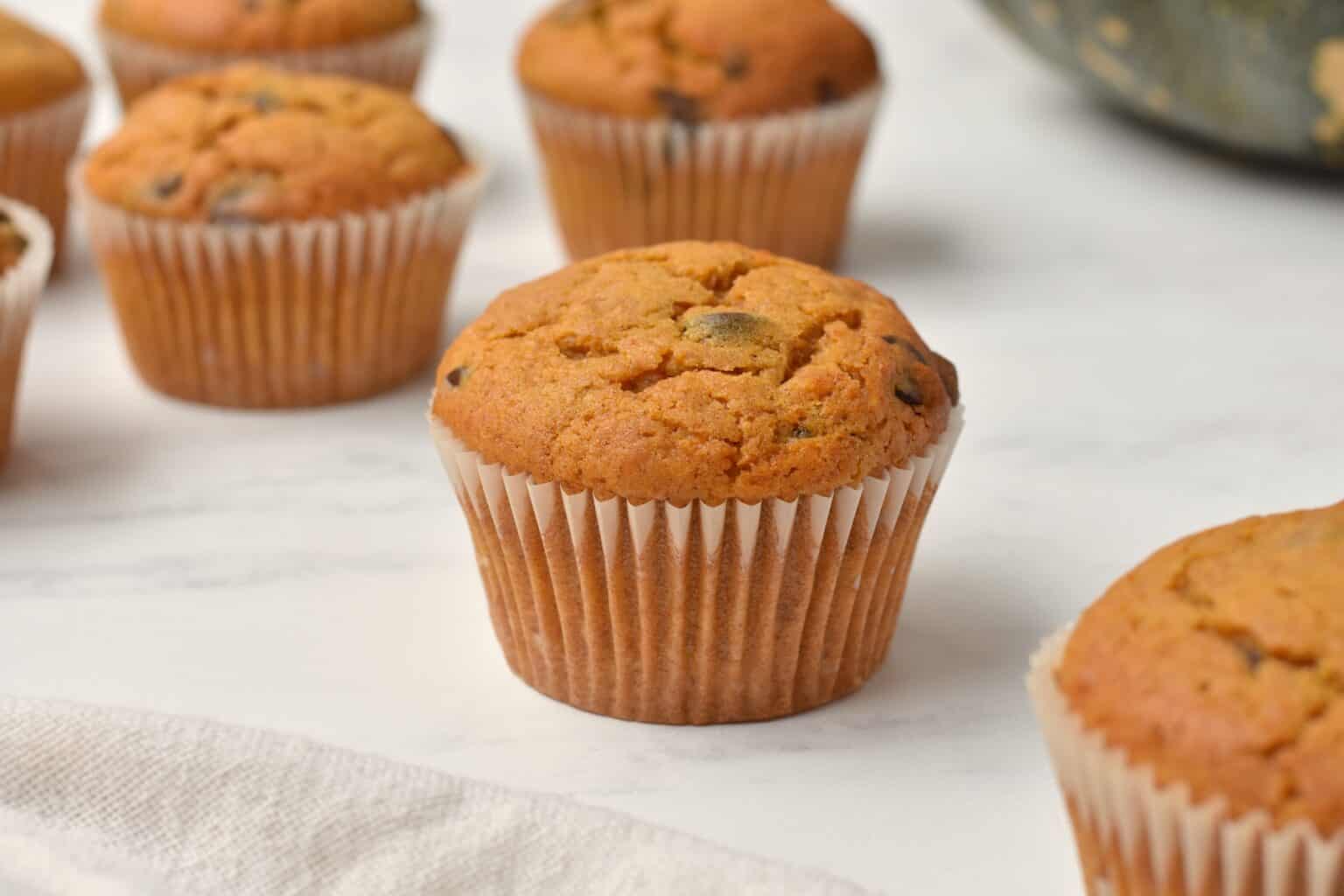 Chocolate Chip Pumpkin Muffins - Baking Envy